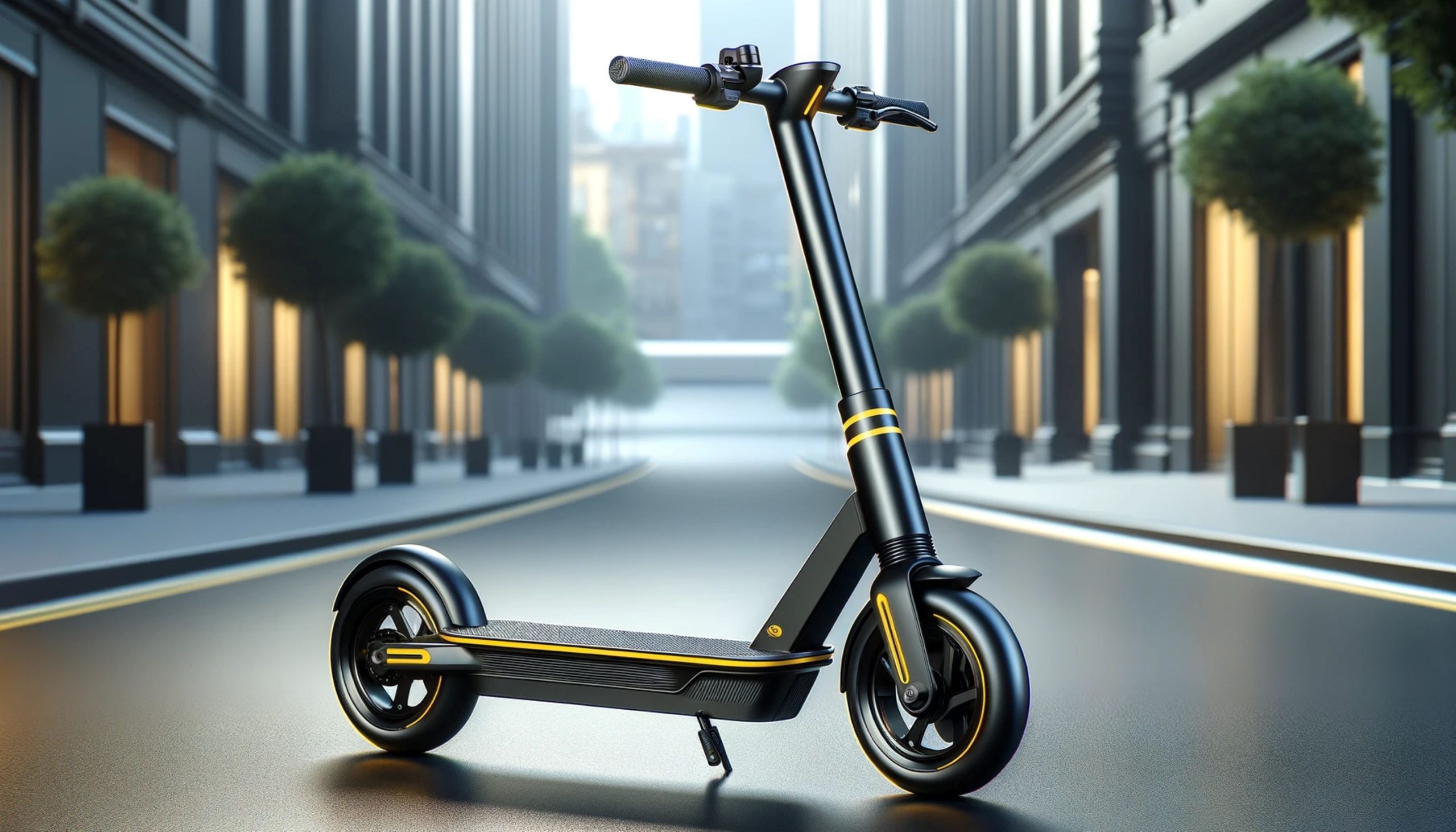 Black and Yellow Electric Scooter: Unbeatable Quality & Design ...